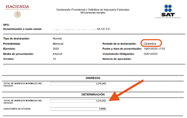 Conciliación de ingresos prellenados de la declaración anual del SAT ...