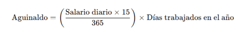 Calculadora de aguinaldo 2025 en Excel - ContadorMx